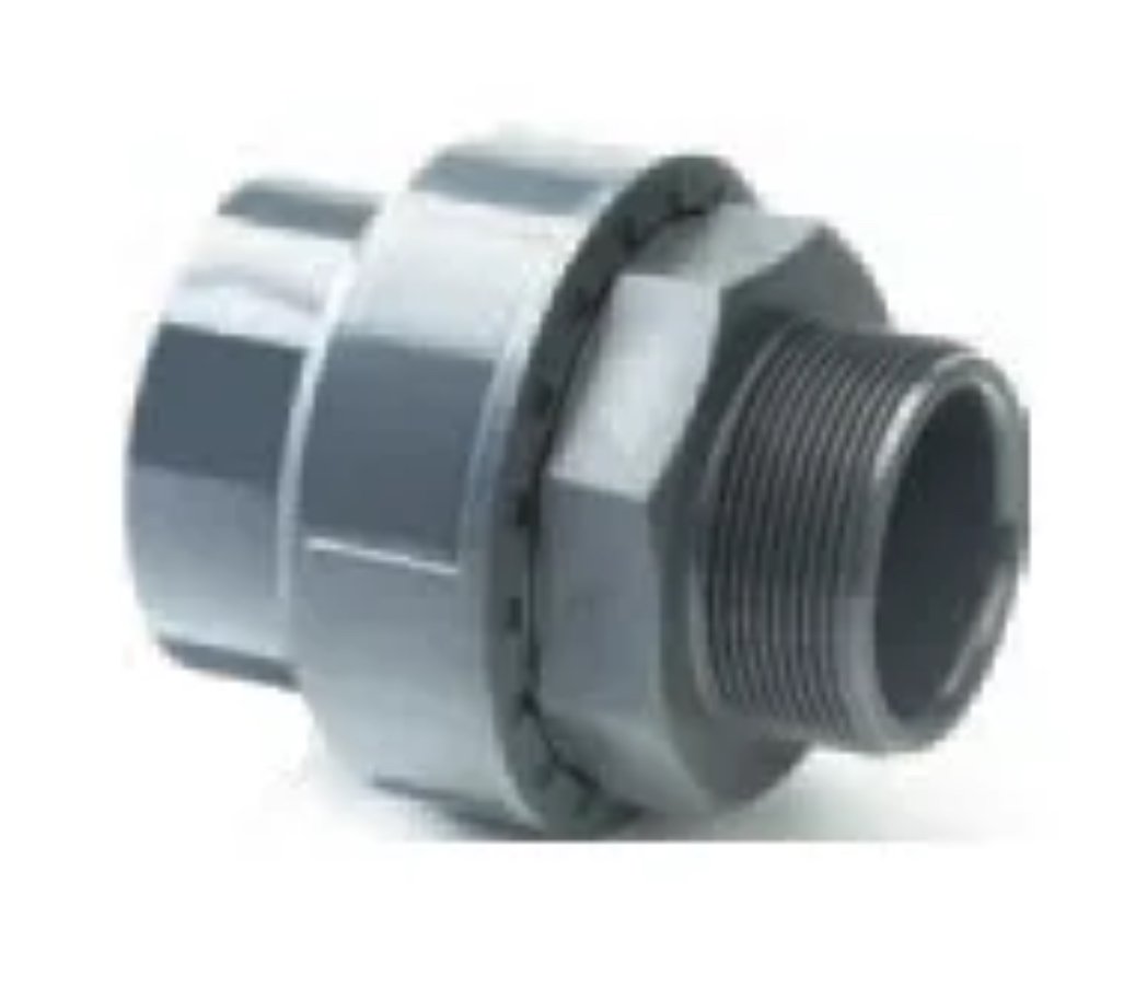 Union 32mm 1" utvendig gjenger - PVC Rørdeler for liming - Koi og ...